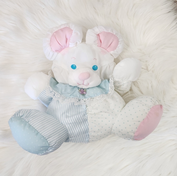 Vintage | Toys | Vintage Puffalump Pastel Fisher Price Teddy Bear ...